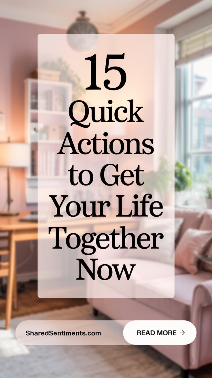 How to Get Your Life Together When Everything Feels Out of Control | 15 ...