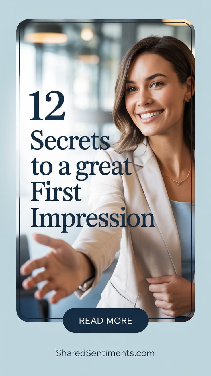 How to Make a Great First Impression